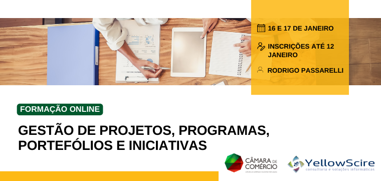 Formação | Gestão de Projetos, Programas, Portefólios e iniciativas